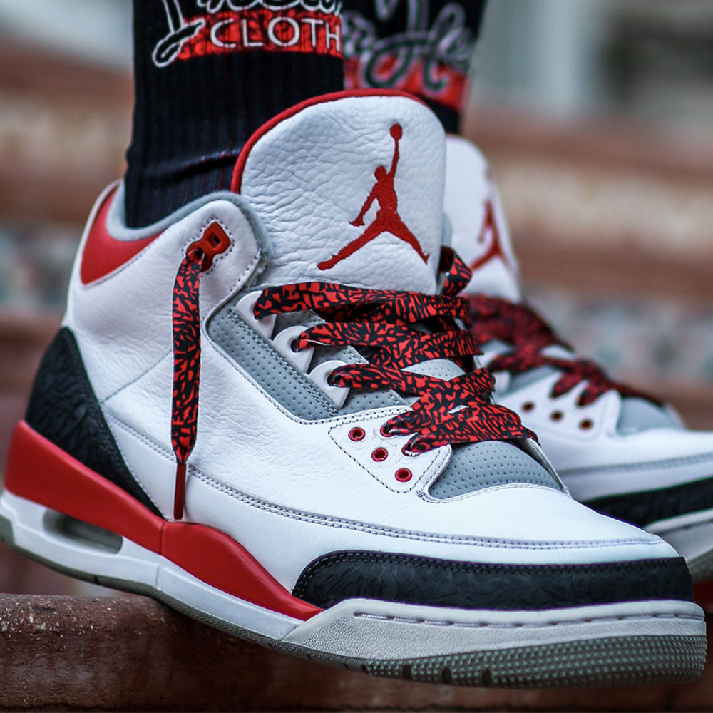 Exclusive "Elephant Print Cement" (Red) LE Custom Shoelaces ...